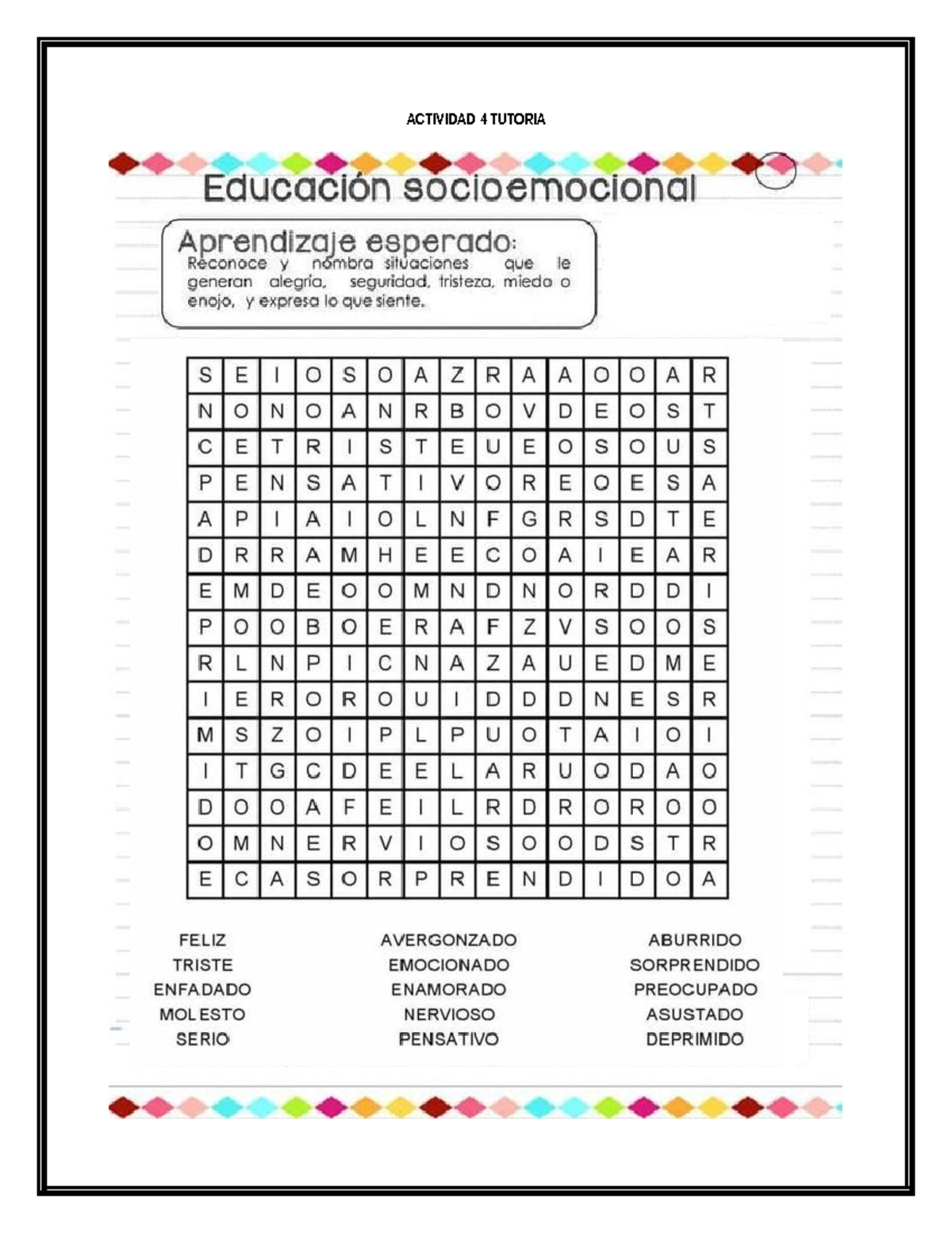 Actividad 4 Tutoria - Fcye - ACTIVIDAD 4 TUTORIA Educación ...