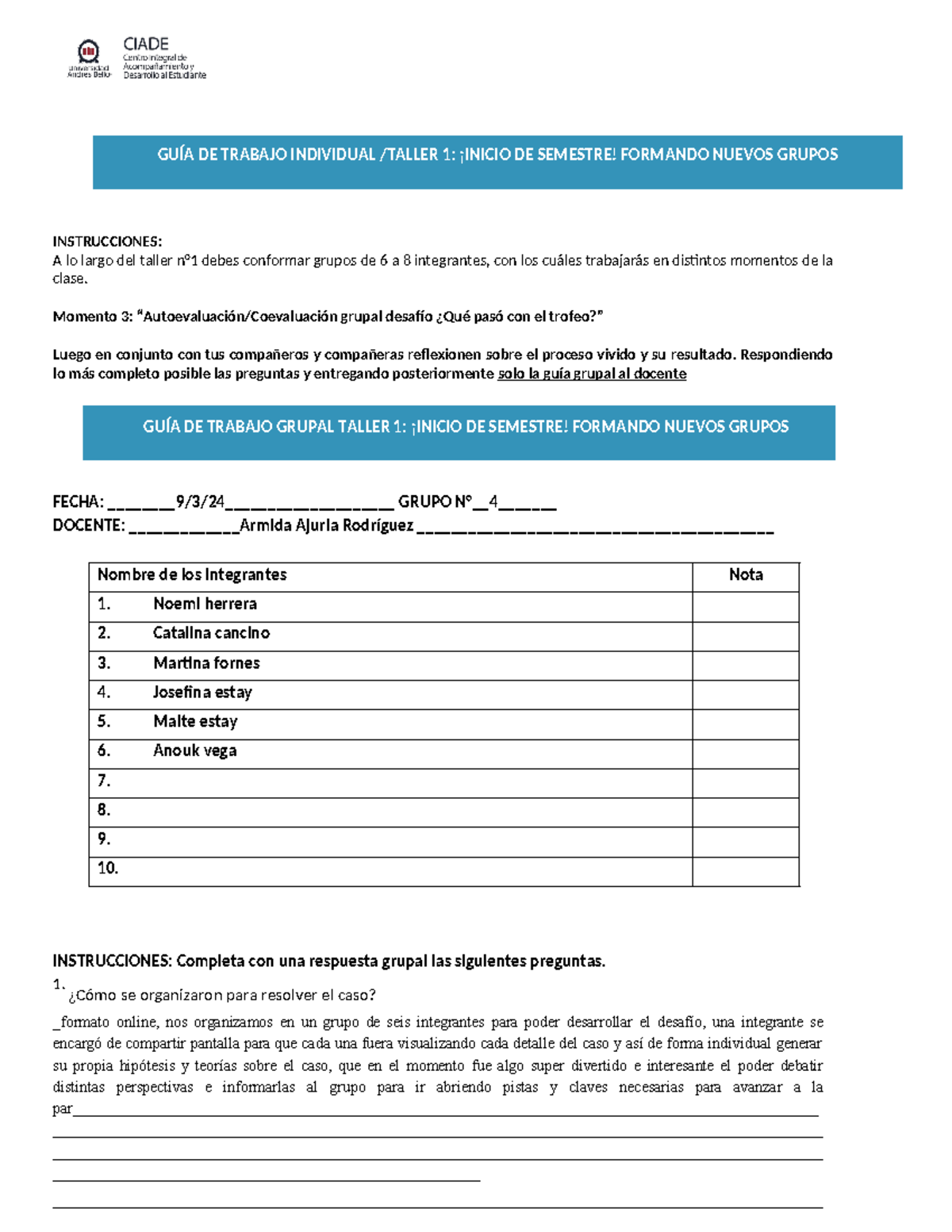 Actividad Evaluada T.1 (grupal) editada - INSTRUCCIONES: A lo largo del ...