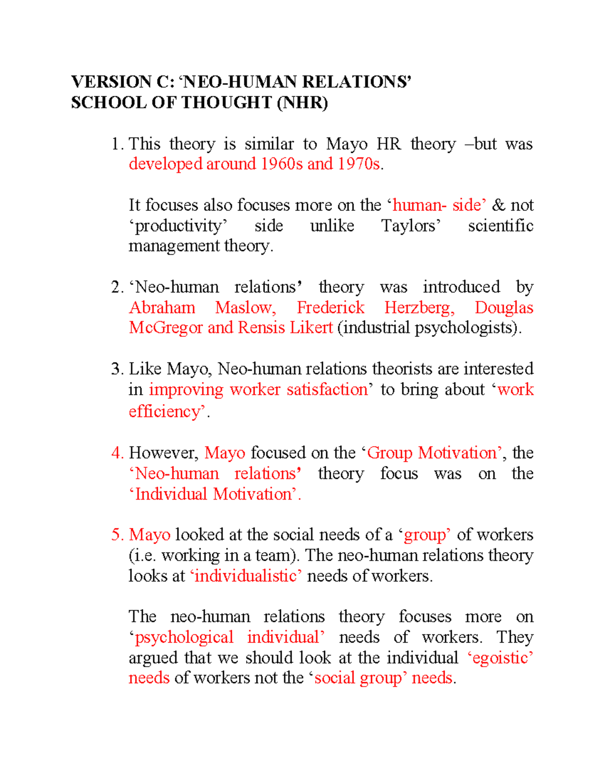 MG315 Lecture- Neo HR -Final copy -8 Aug expanded - VERSION C: ‘NEO ...