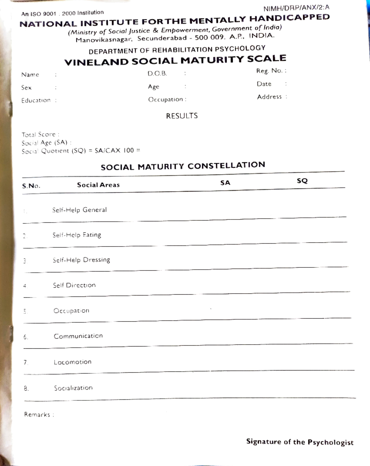 Vsms assessment merged organized - NIMH/DRP/ANX/2:A An ISO 9001 2000 ...