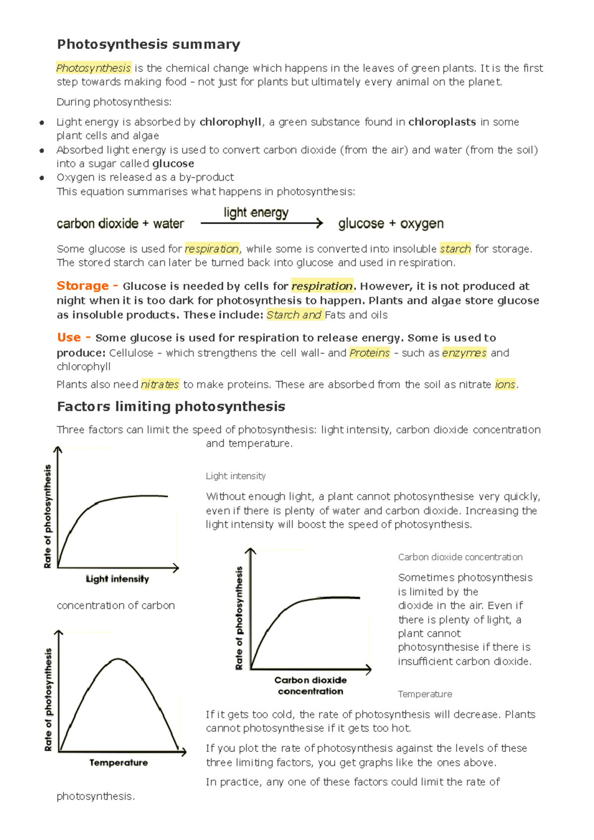 Photosynthesis exam questions B2.docx - Google Docs - Photosynthesis ...
