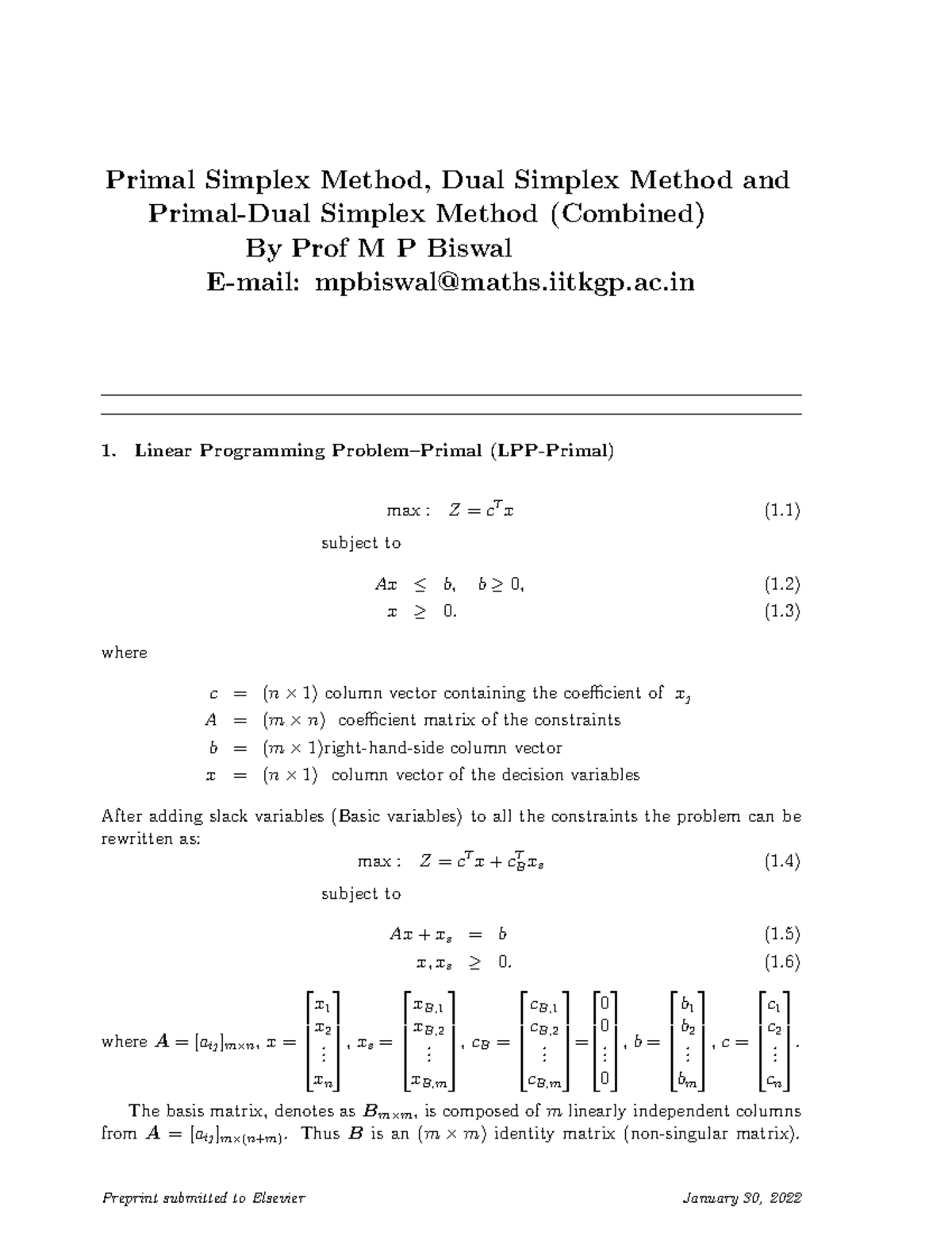 05) All-Simplex-Methods - Primal Simplex Method, Dual Simplex Method and Primal-Dual Simplex ...