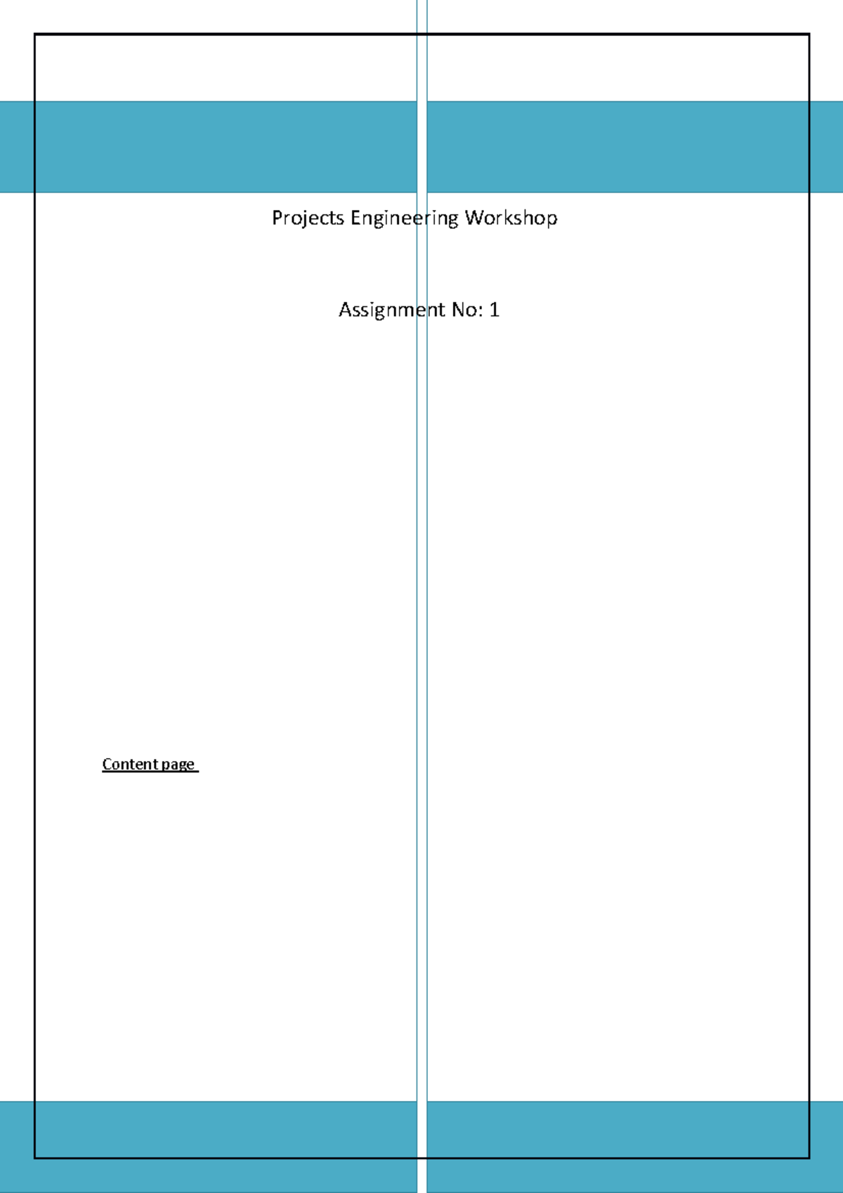 Projects Engineering Workshop assignment one redone - Projects ...