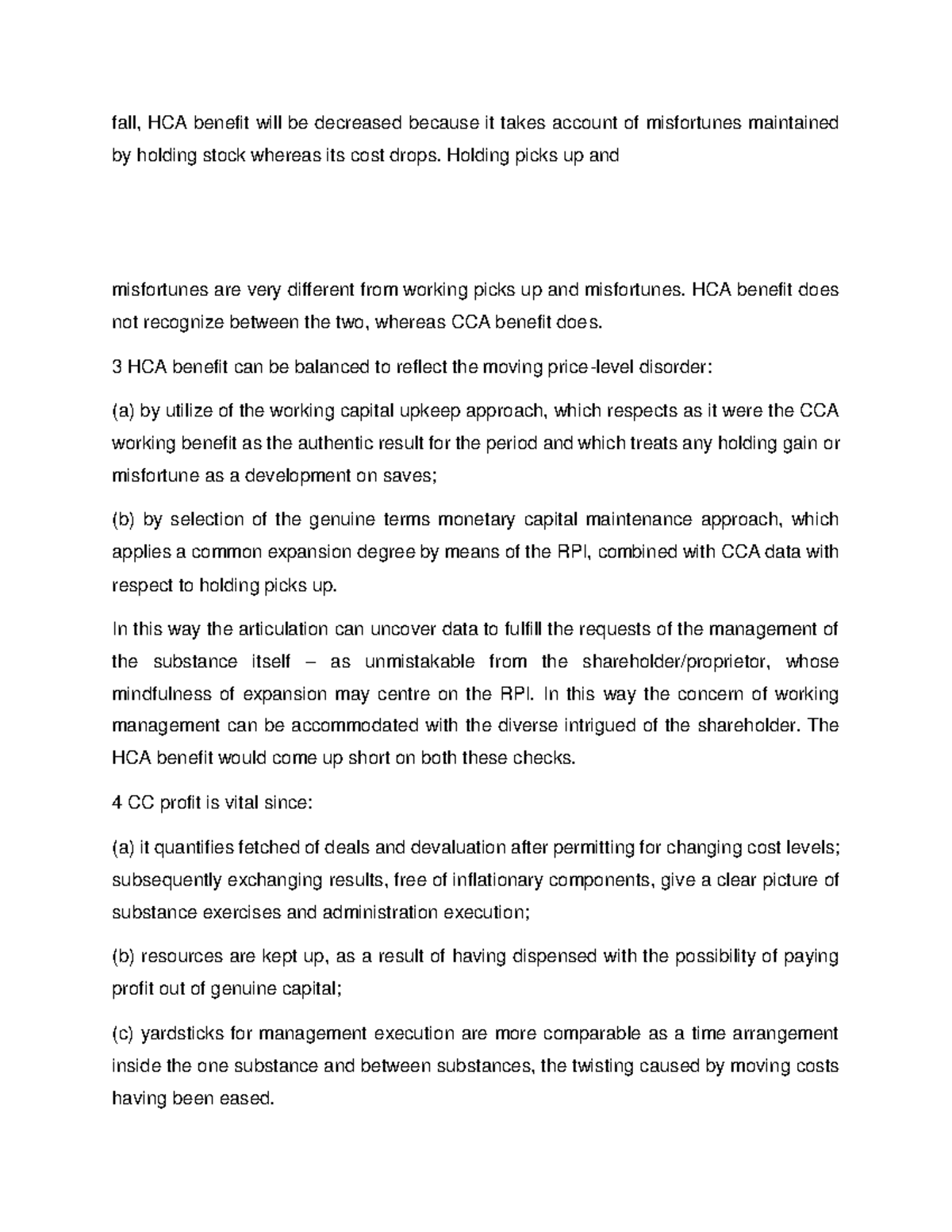 Summary - Preparation of Financial Statements-41 - fall, HCA benefit ...