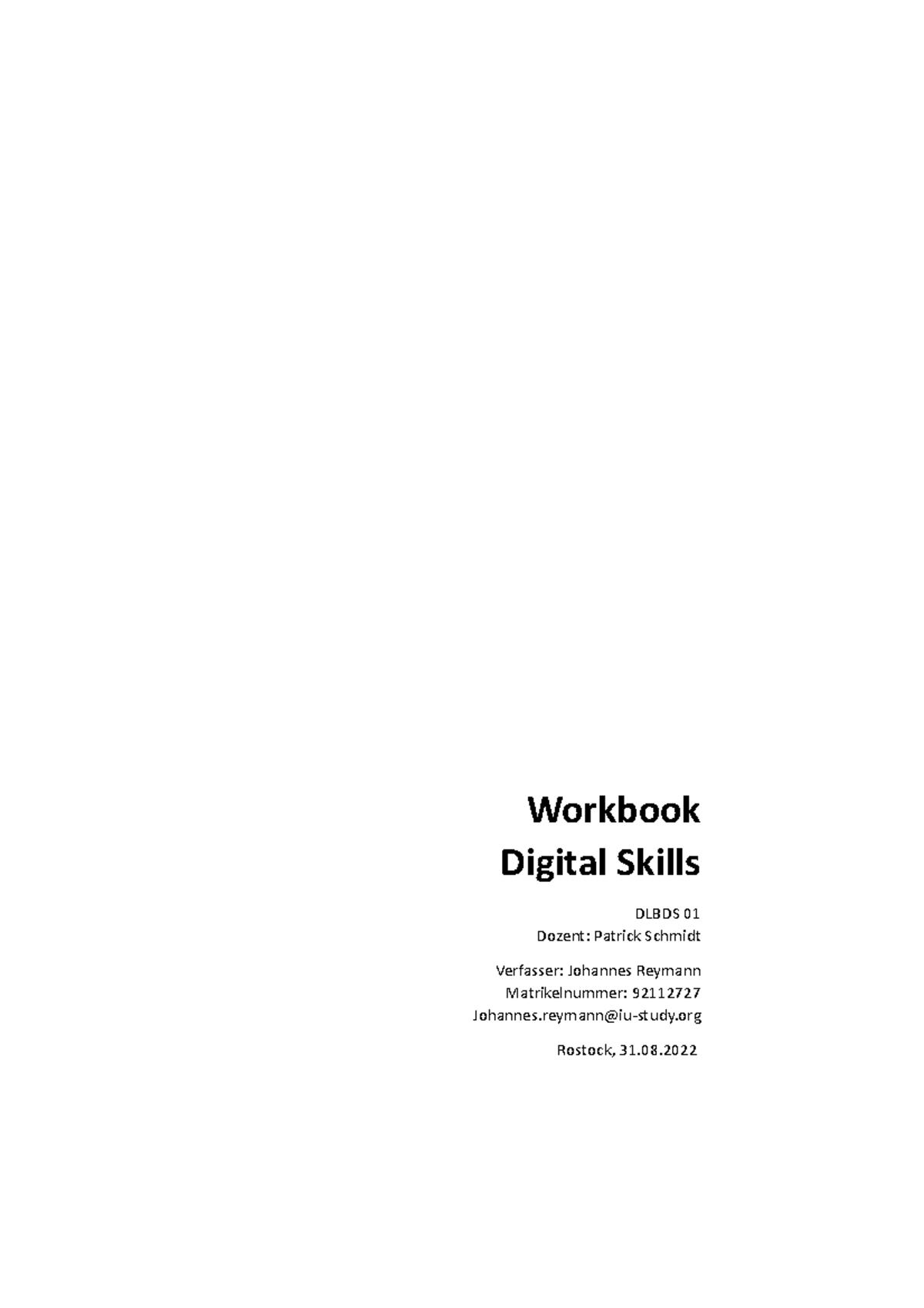 Workbook digital Skills - Workbook Digital Skills DLBDS 01 Dozent ...