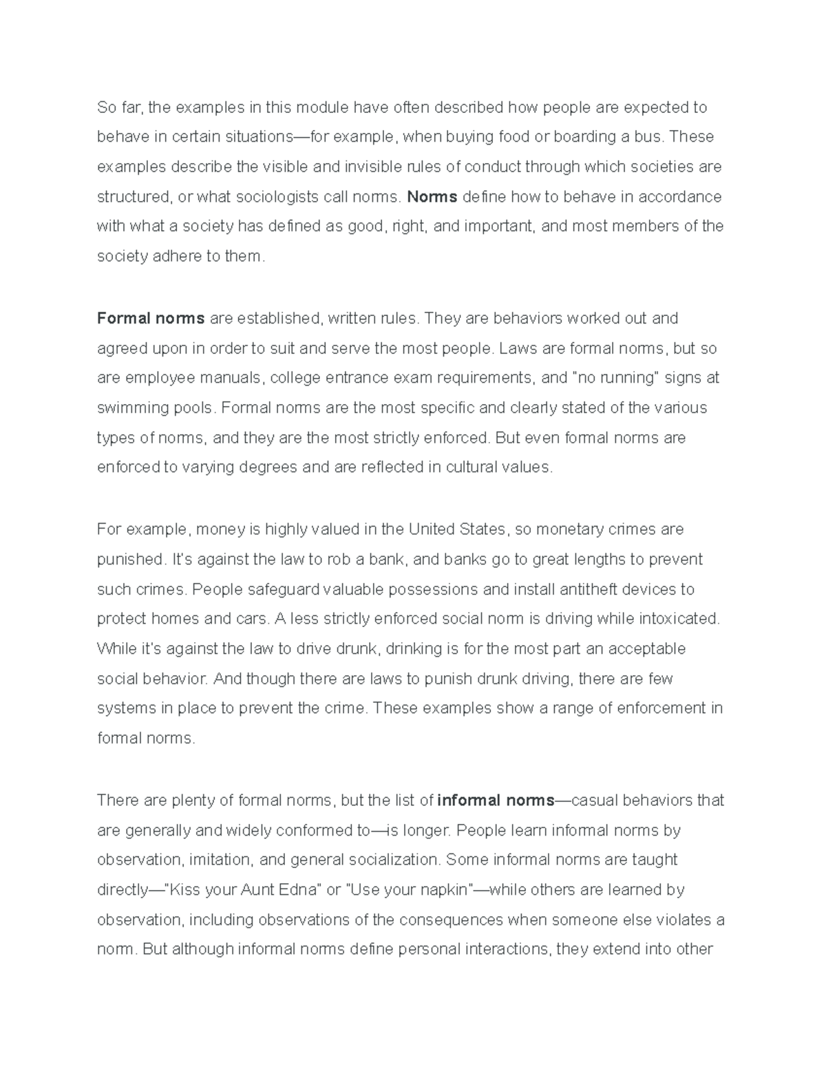 Sociology 2 (50) - young - So far, the examples in this module have ...