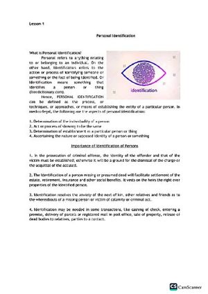 Nature of Fingerprints - Personal Identification - CamScanner ...