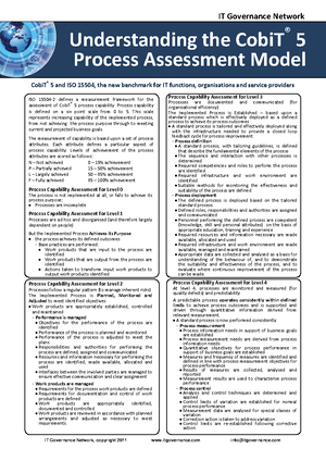 Cobit 4.1 Process Assessment Model-1 - COBIT ® Assessment Process (CAP ...