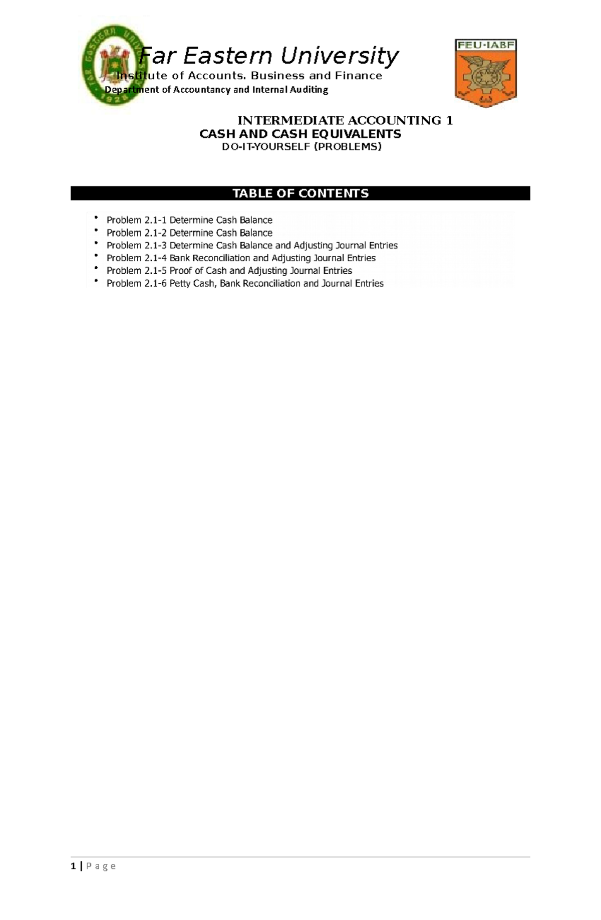 Intermediate Accounting Sample Problems - Warning: TT: more functions defined than expected ...