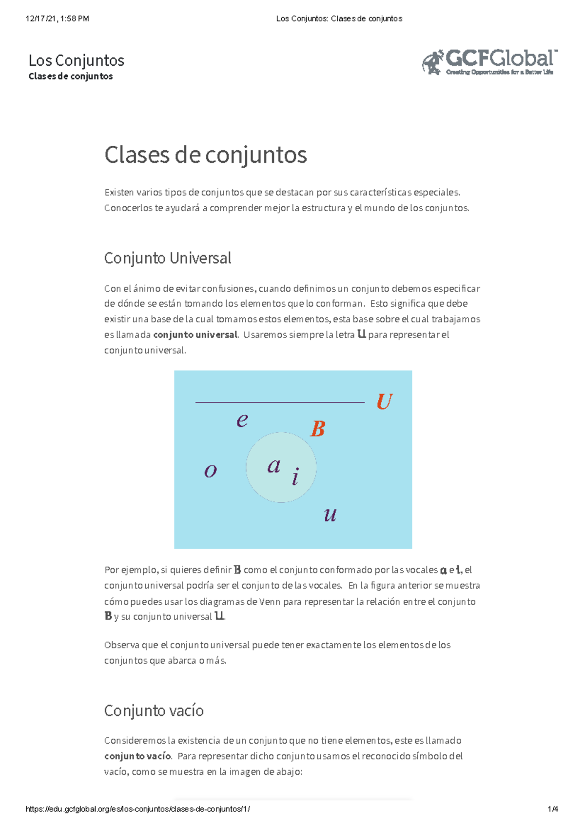 Los Conjuntos Clases de conjuntos - Los Conjuntos Clases de conjuntos ...