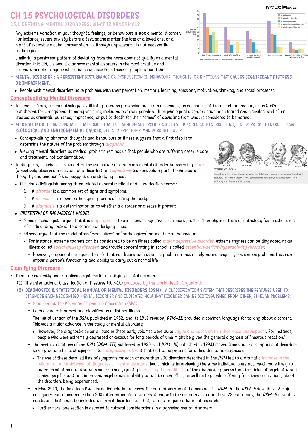 CH 15 Psychological Disorders - CH 15 PSYCHOLOGICAL DISORDERS 15 ...