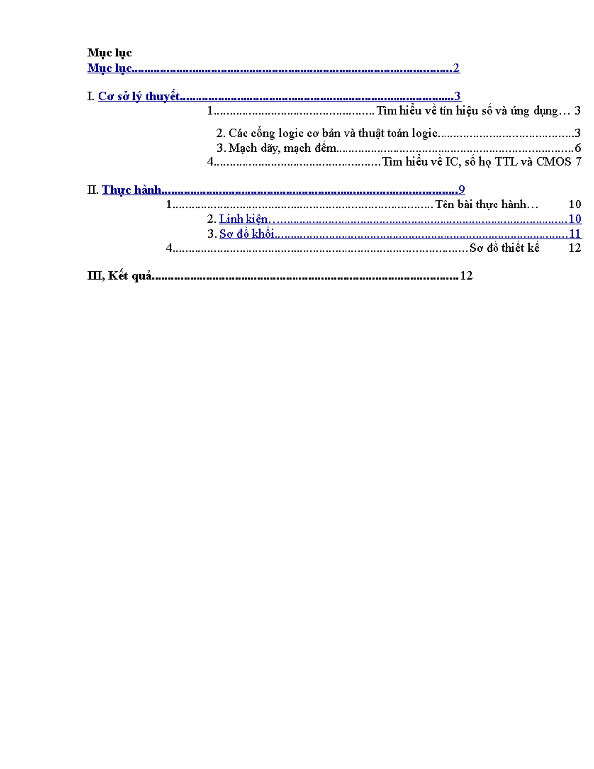 Ttcb - tlht - Mục lục Mục - Studocu