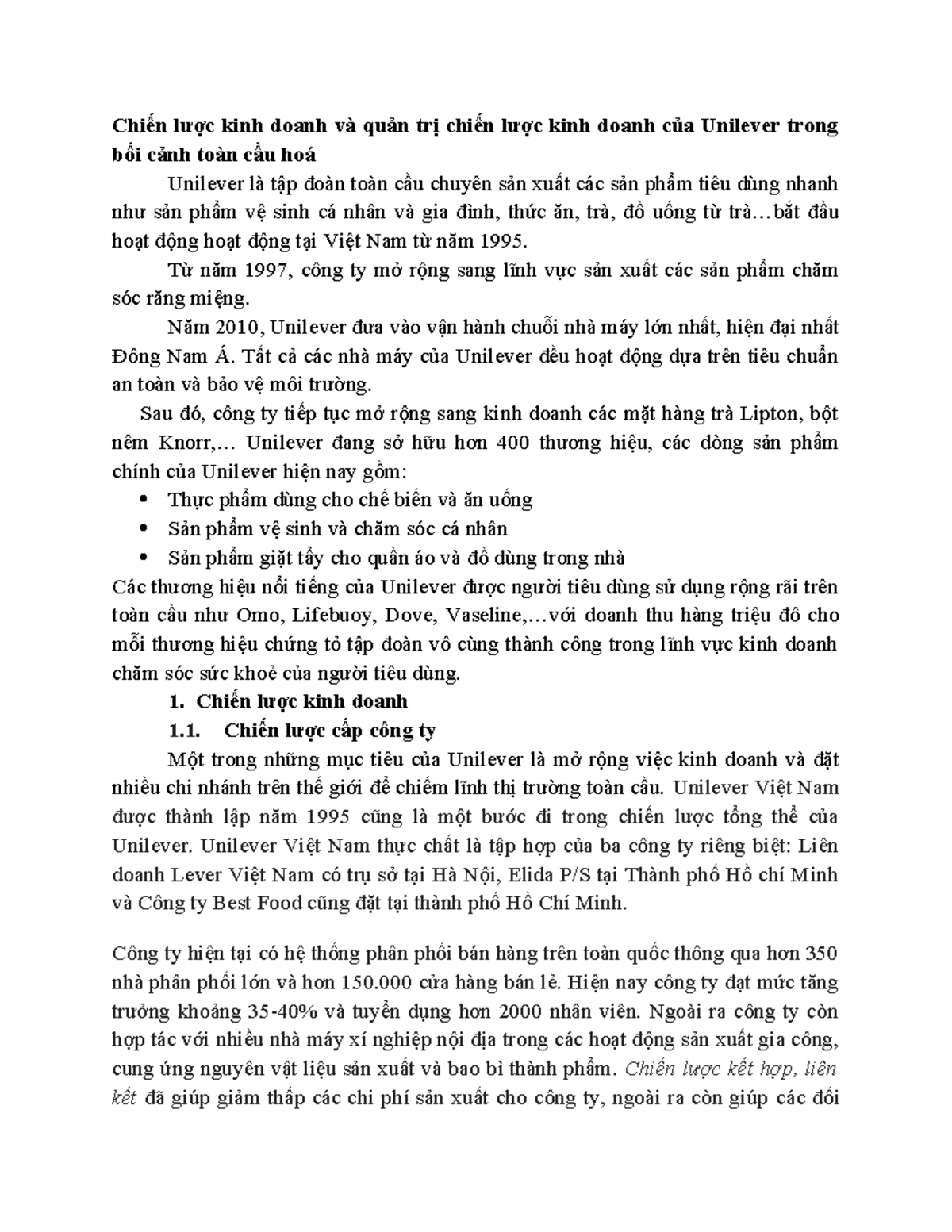 Chương 1 lms kjgff - Chiến lược kinh doanh và quản trị chiến lược kinh ...