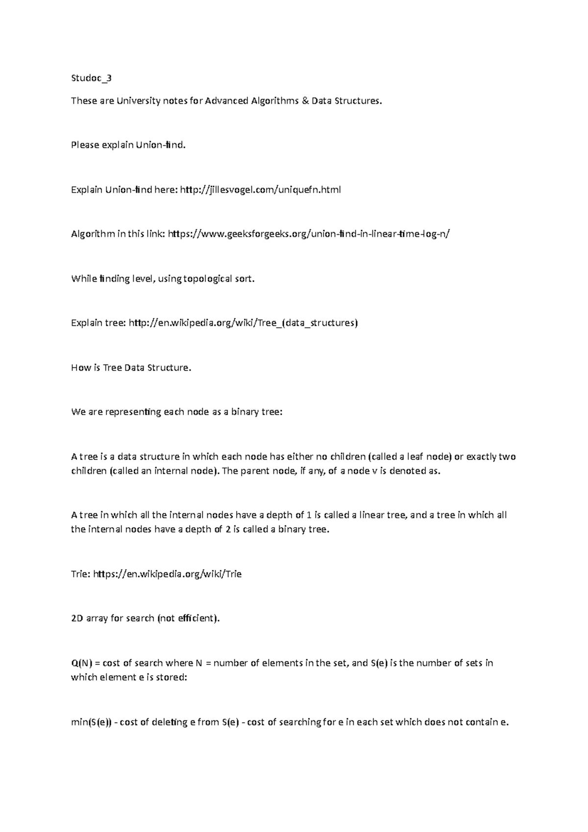 Dijkstra's algorithm and Kruals Lecture notes more - Studoc_3These are ...