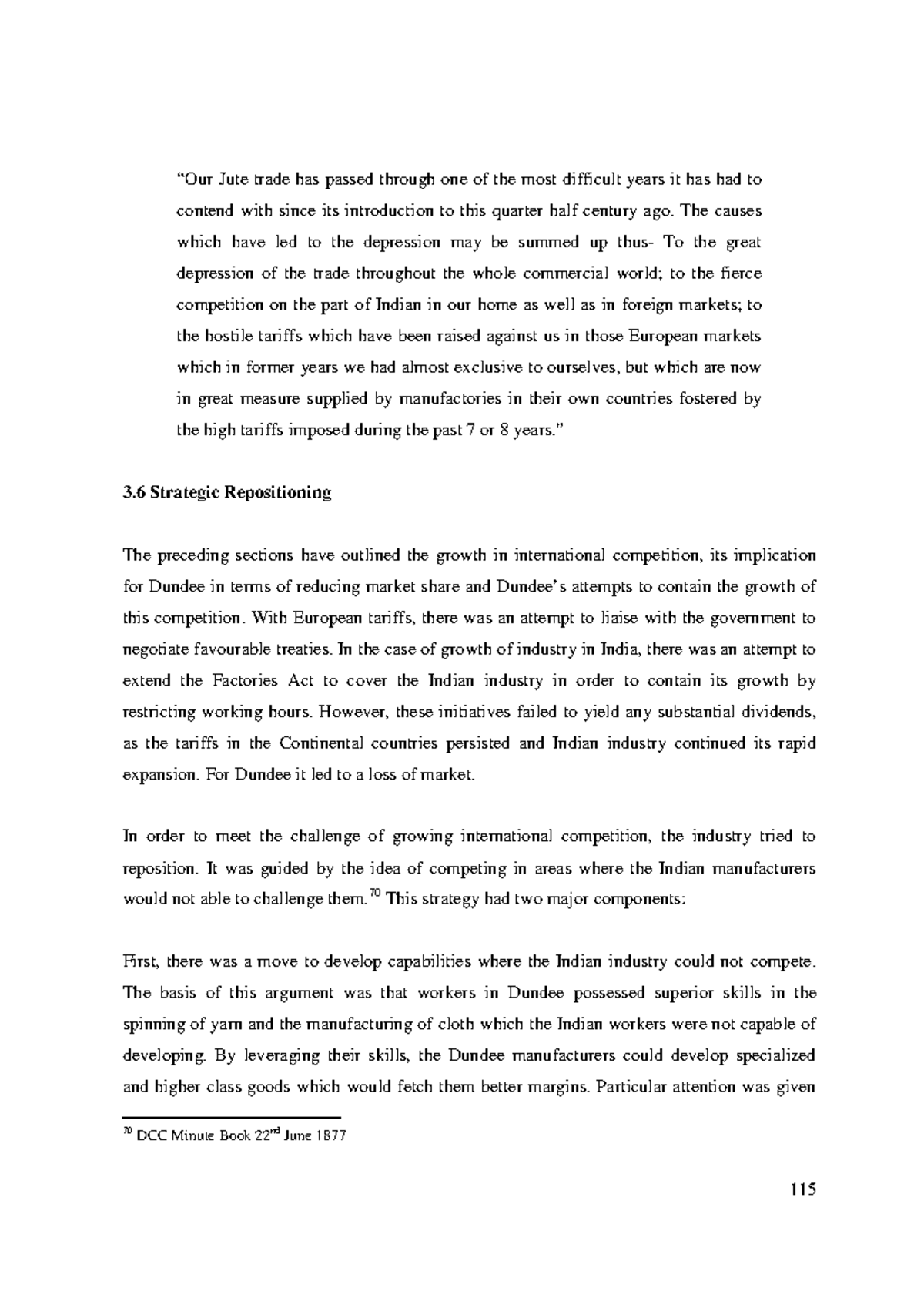 International Competition 40 - 115 “Our Jute trade has passed through ...