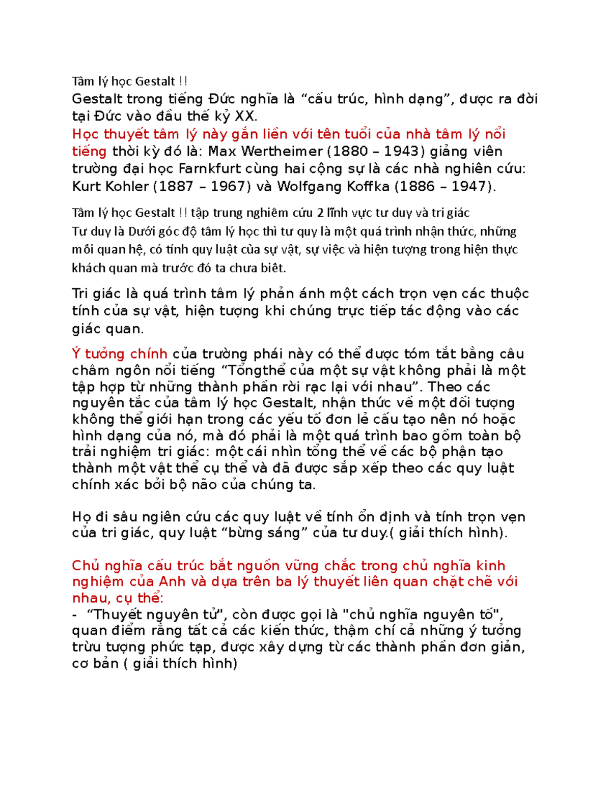 Tâm lý học Gestalt - Hihi - Tâm lý h c Gestalt !!ọ Gestalt trong tiếng Đức nghĩa là “cấu trúc ...
