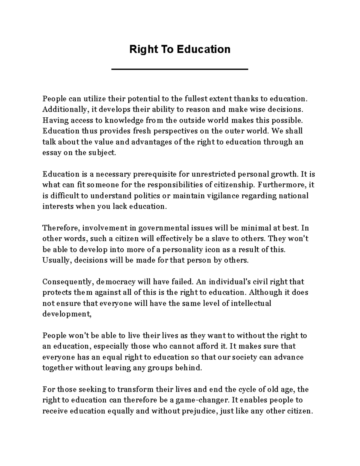 Right To Education - Google Docs - Right To Education ...