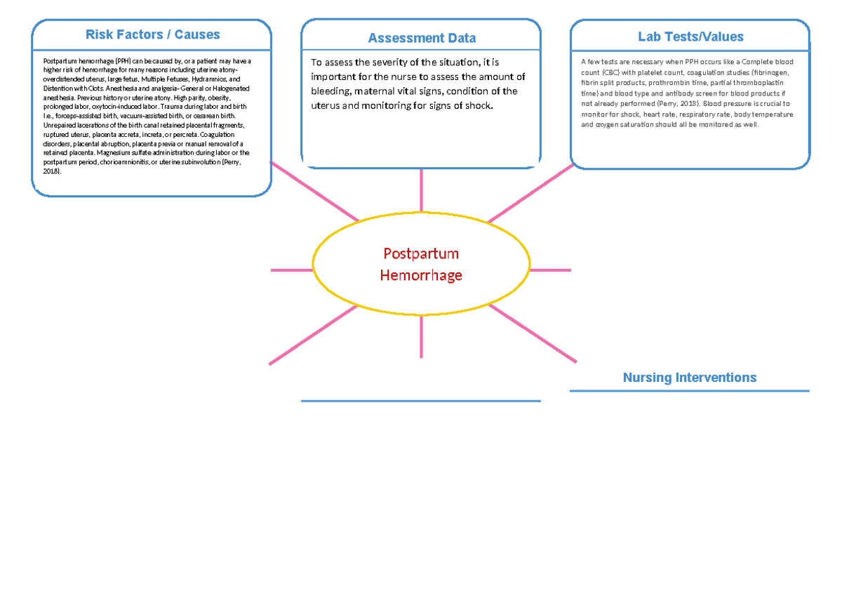 Reproduction 3 ISB PPH Concept Map - Willhoit - Risk Factors / Causes ...