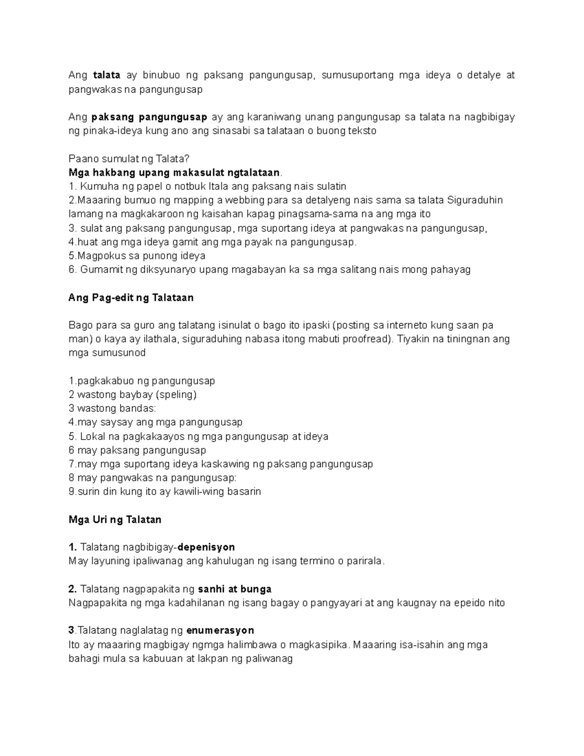 Midterm Aralin 2 - This contains an outline of a summarized lecture ...