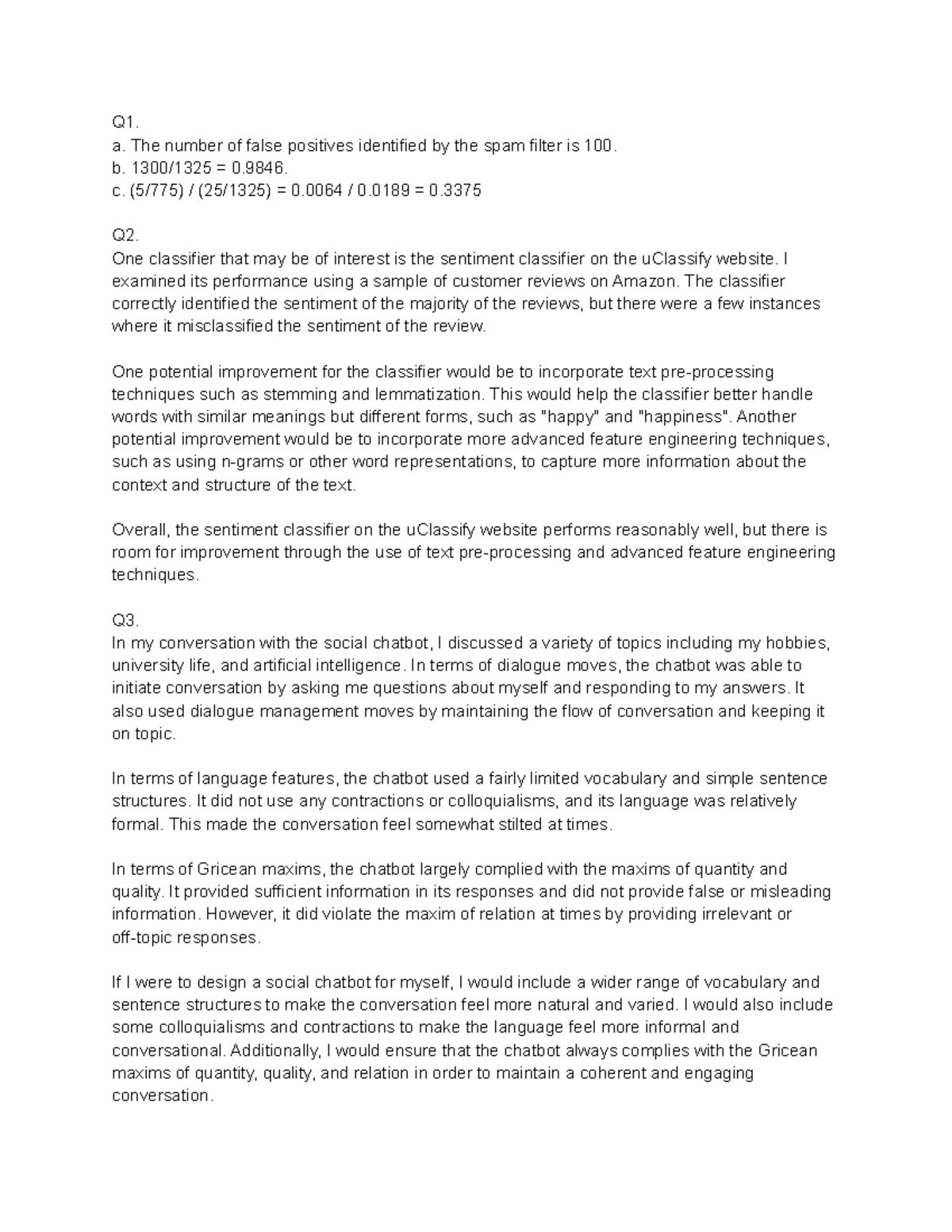 Ling113 Assignment 4 - Q1. a. The number of false positives identified ...