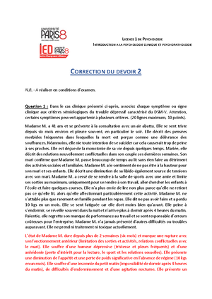 [Solved] a partir dune recherche approfondie montrez les diffrences - psychologie clinique ...