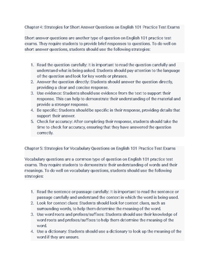 Composition I Chapter 1-3 - English 101, also known as freshman ...