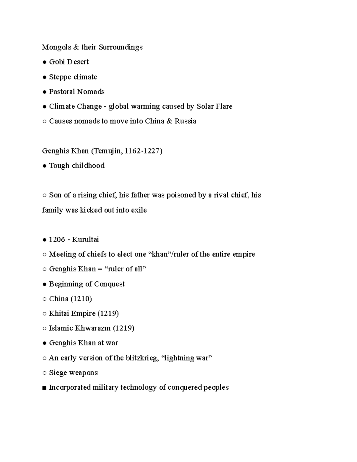 Mongols - This is the foundation of cultural interactions between ...