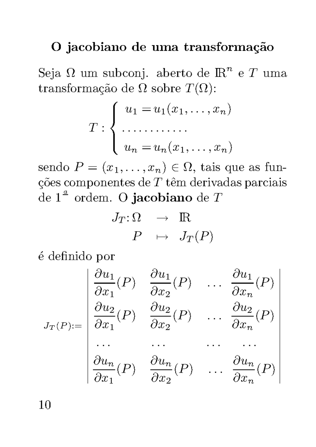 Notas De Aula Calc 3Ano21Parte 2-11 - O jacobiano de uma transforma ̧c ...