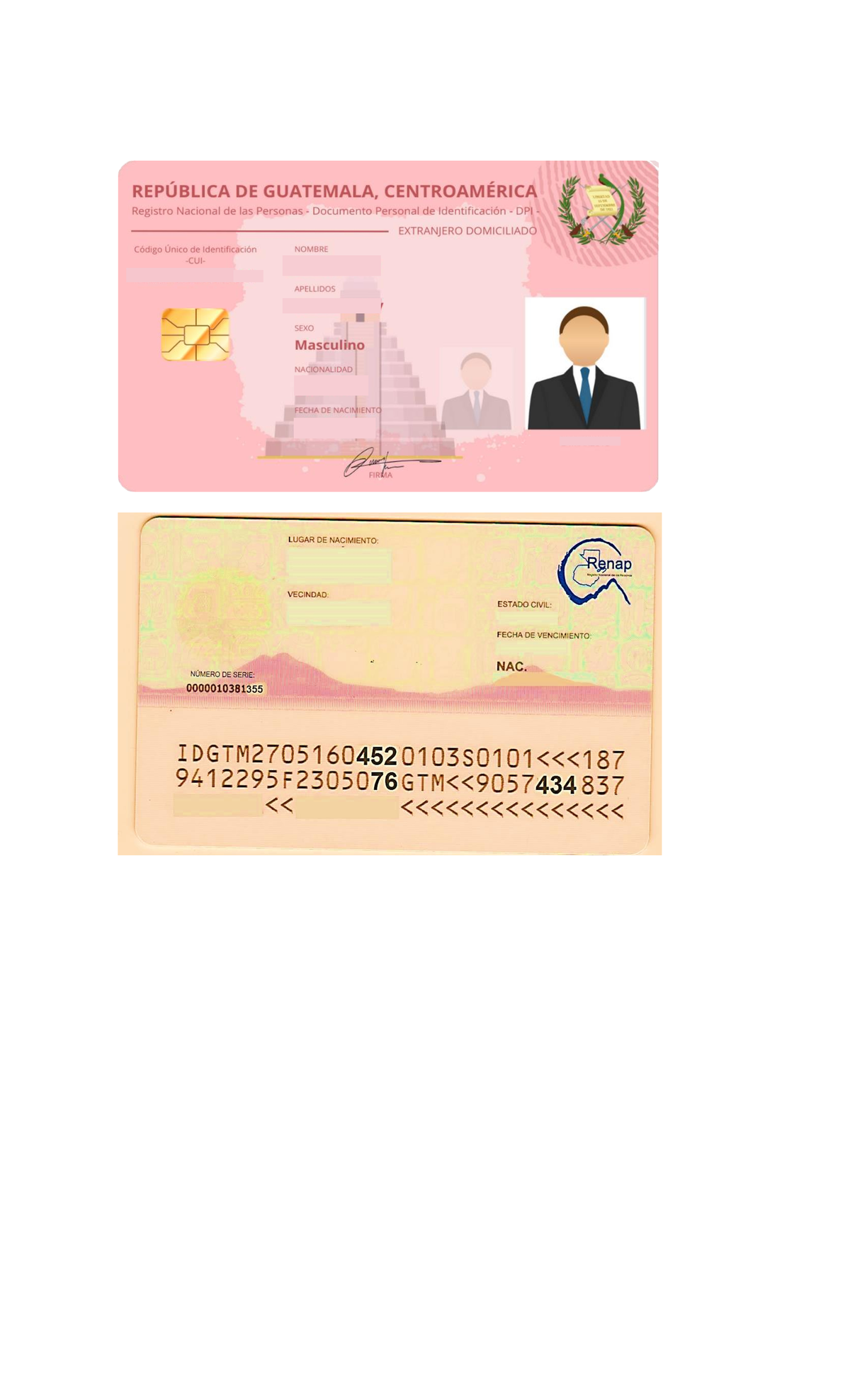 Modelo de DPI de extranjero - Derecho Notarial IV - Registro Nacional ...