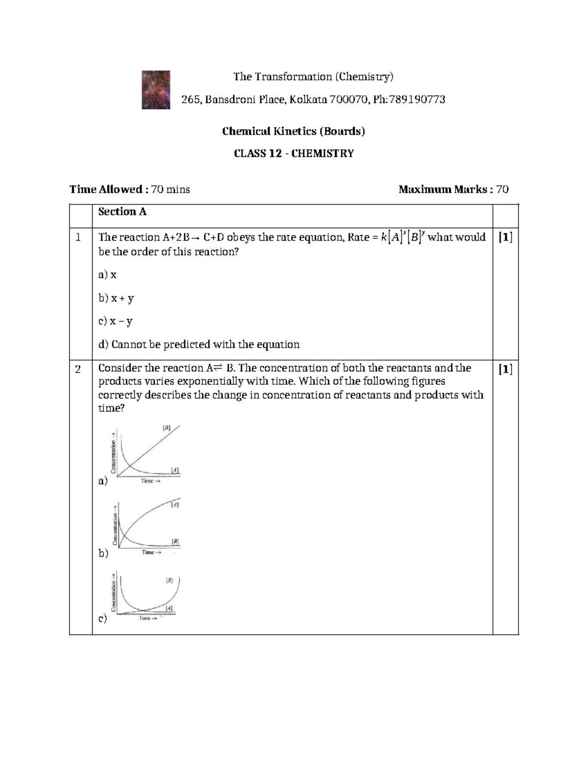 Organic Chemistry Class XII - The Transformation (Chemistry) 265 ...