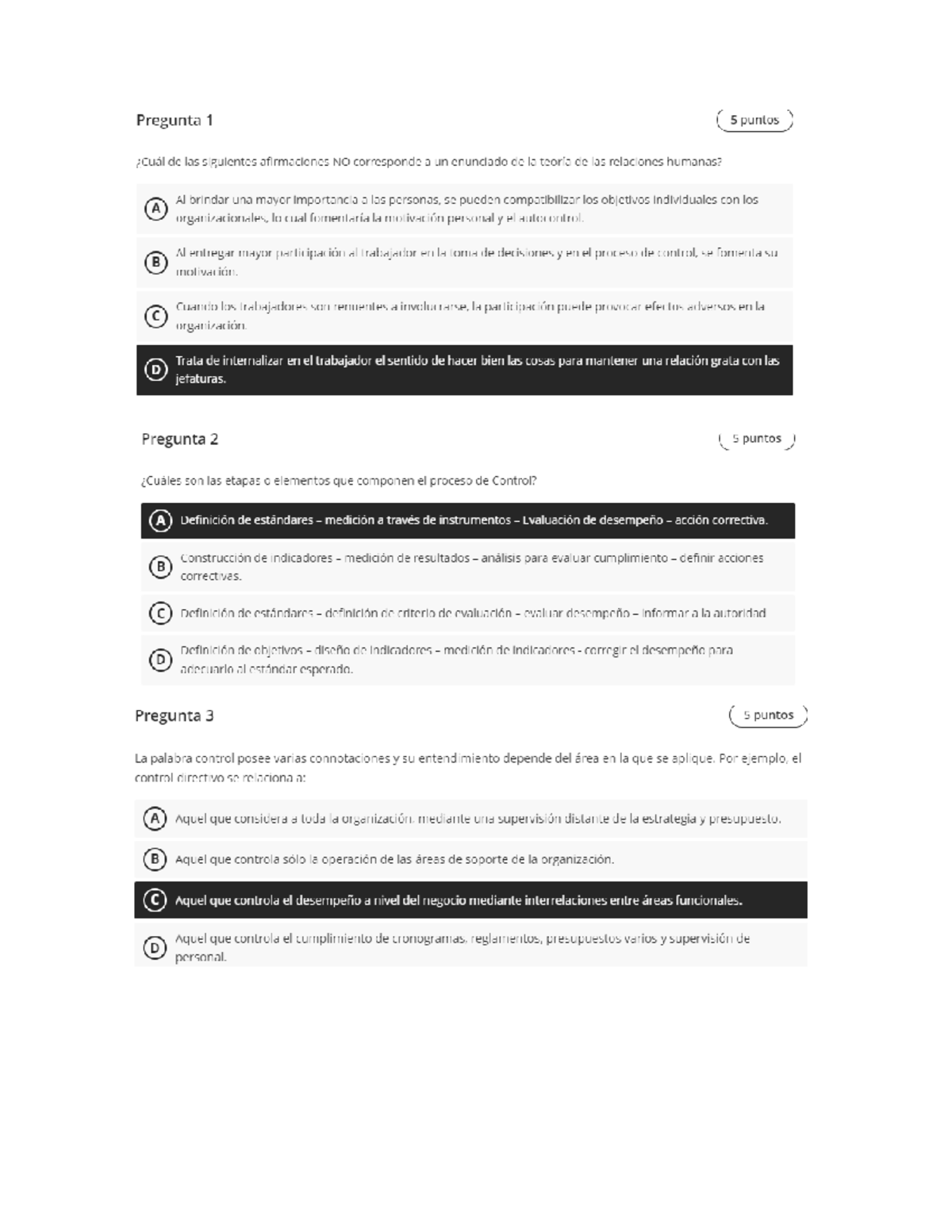MI Prueba Gestión DE Control - control de gestion - Studocu