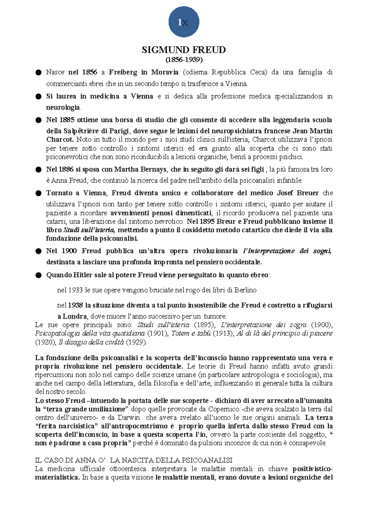 11Freud - Vita opere e pensiero - SIGMUND FREUD (1856-1939) Nasce nel ...