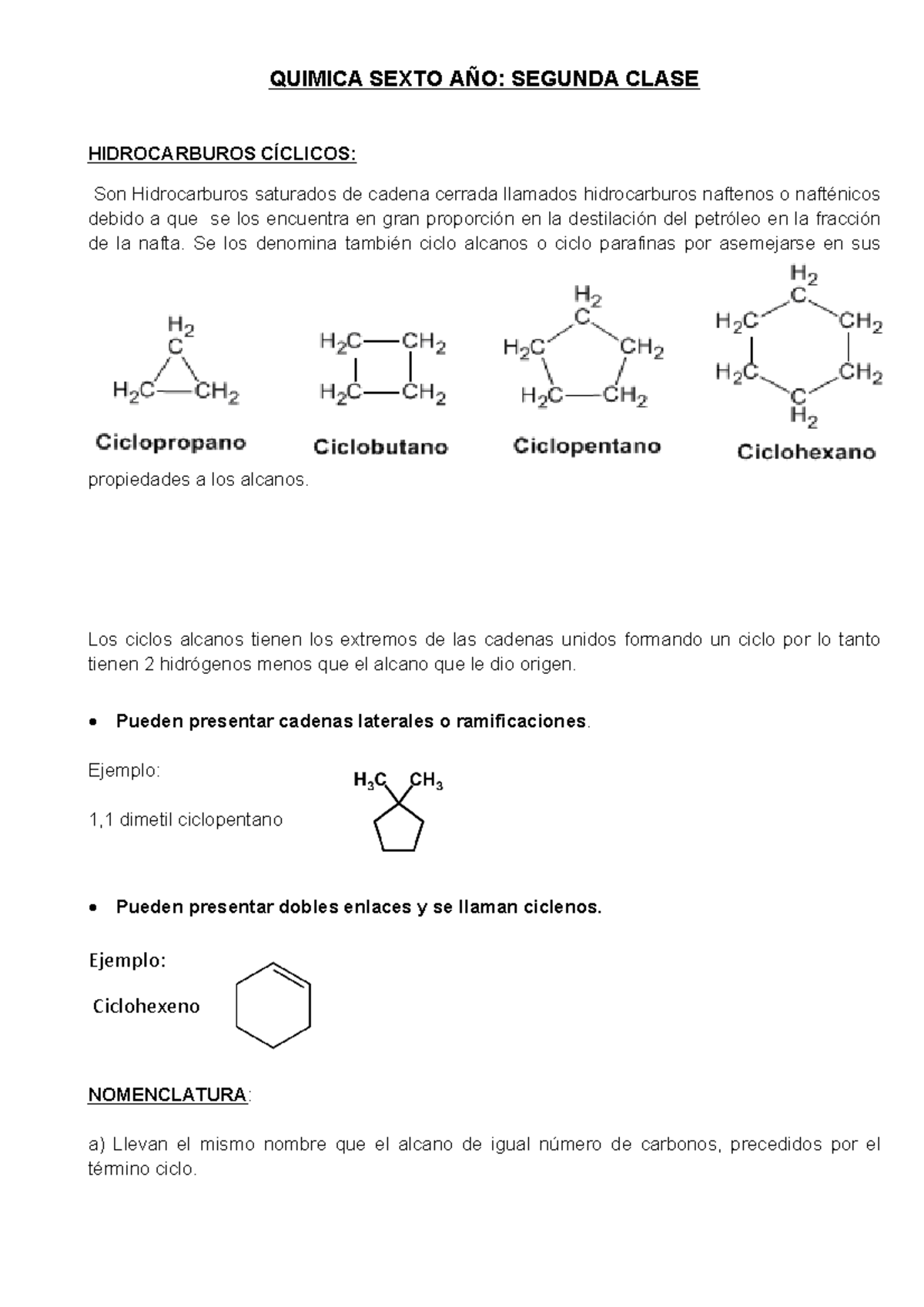 Documento PDF 2 - Son Hidrocarburos saturados de cadena cerrada ...