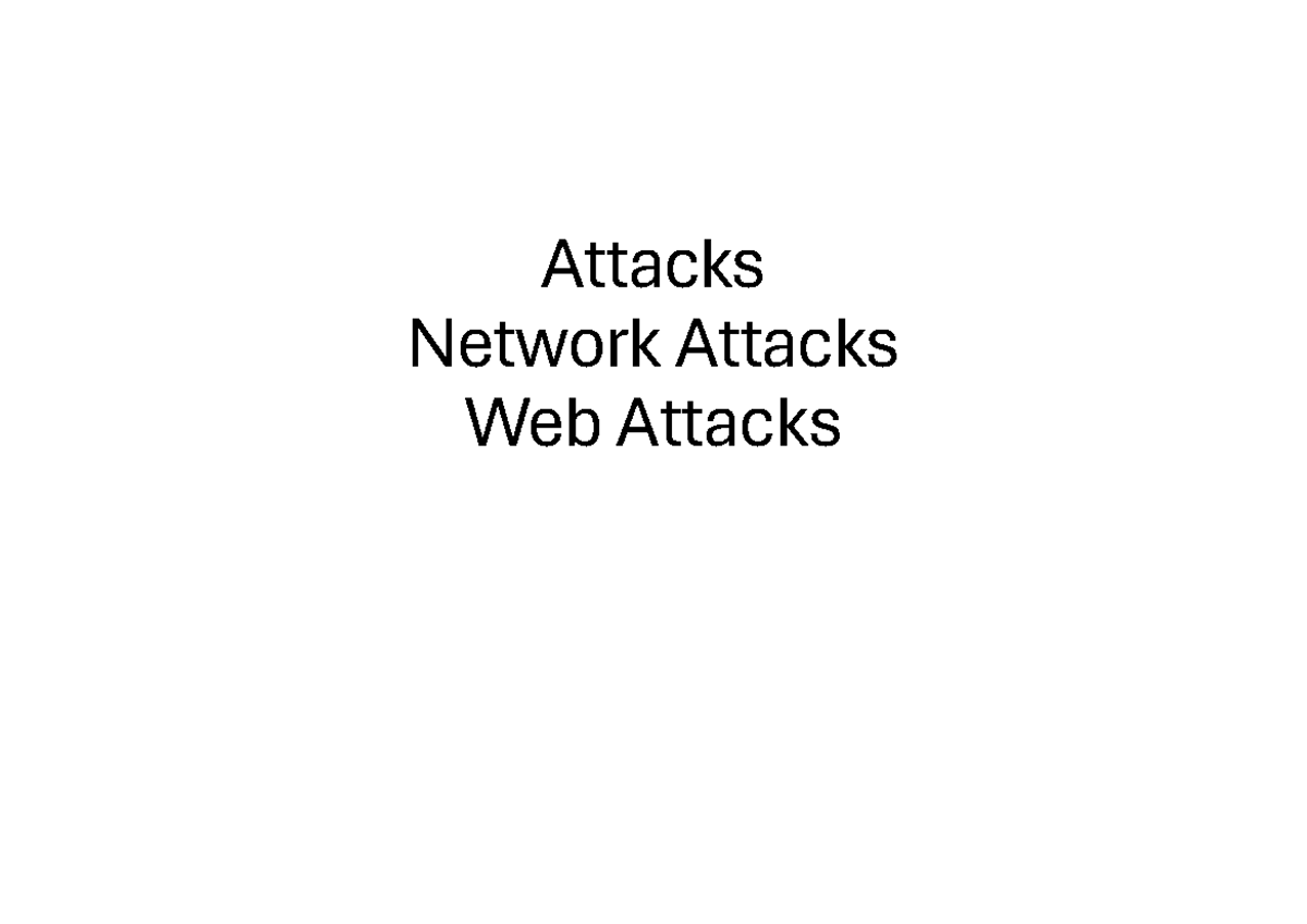 Network and web attacks - Food Security And Climate Change - Attacks ...