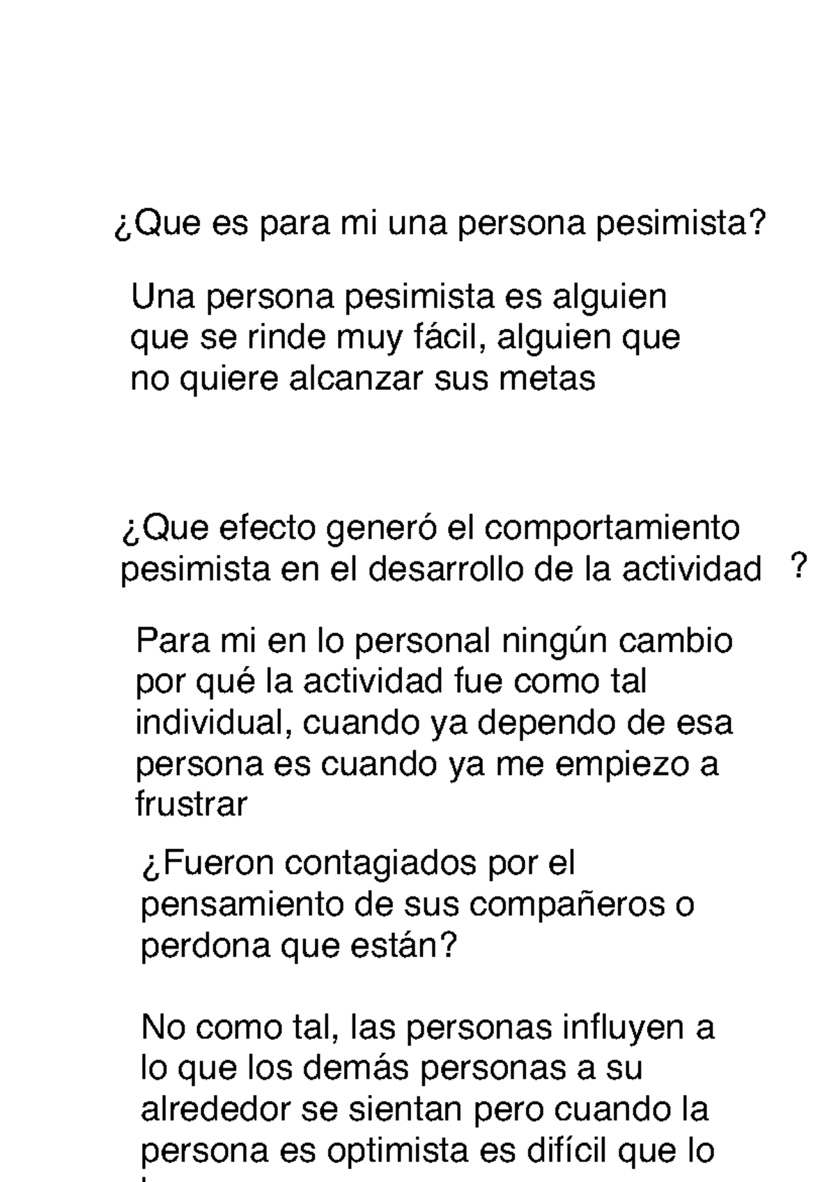 Pesimismo - Apuntes completos - ¿Que es para mi una persona pesimista ...