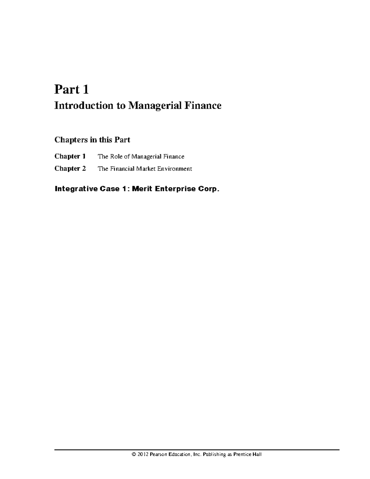 Pdfcoffee - Check it - Part 1 Introduction to Managerial Finance ...