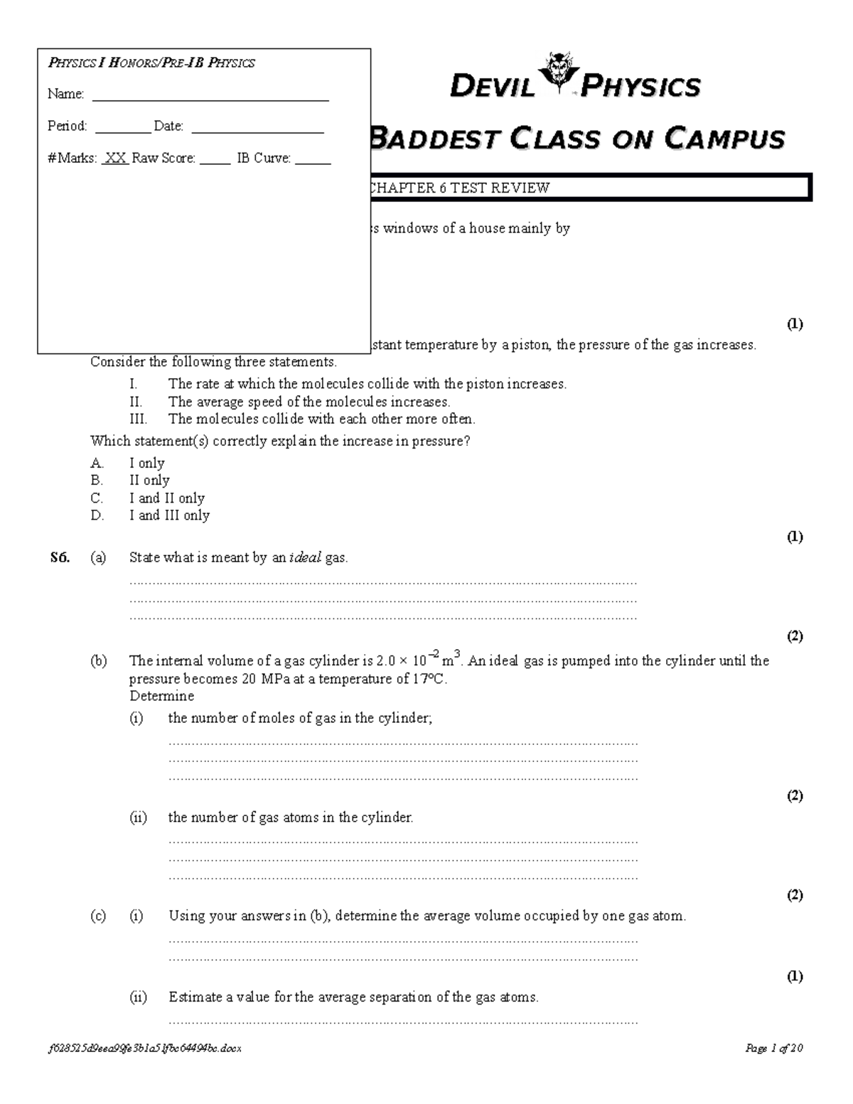 2011 test reviewstudy guide - DDEVILEVIL PPHYSICSHYSICS B BADDESTADDEST ...