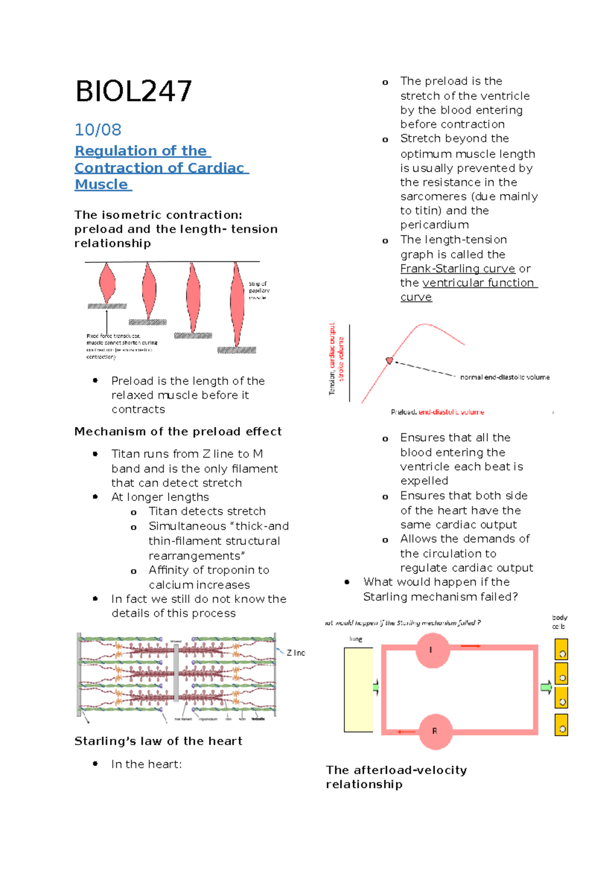 Lecture 4 - BIOL 10/ Regulation of the Contraction of Cardiac Muscle ...