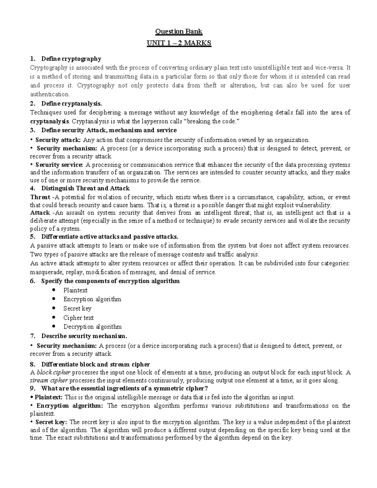 Question Bank - Content material - Question Bank UNIT 1 – 2 MARKS 1 ...
