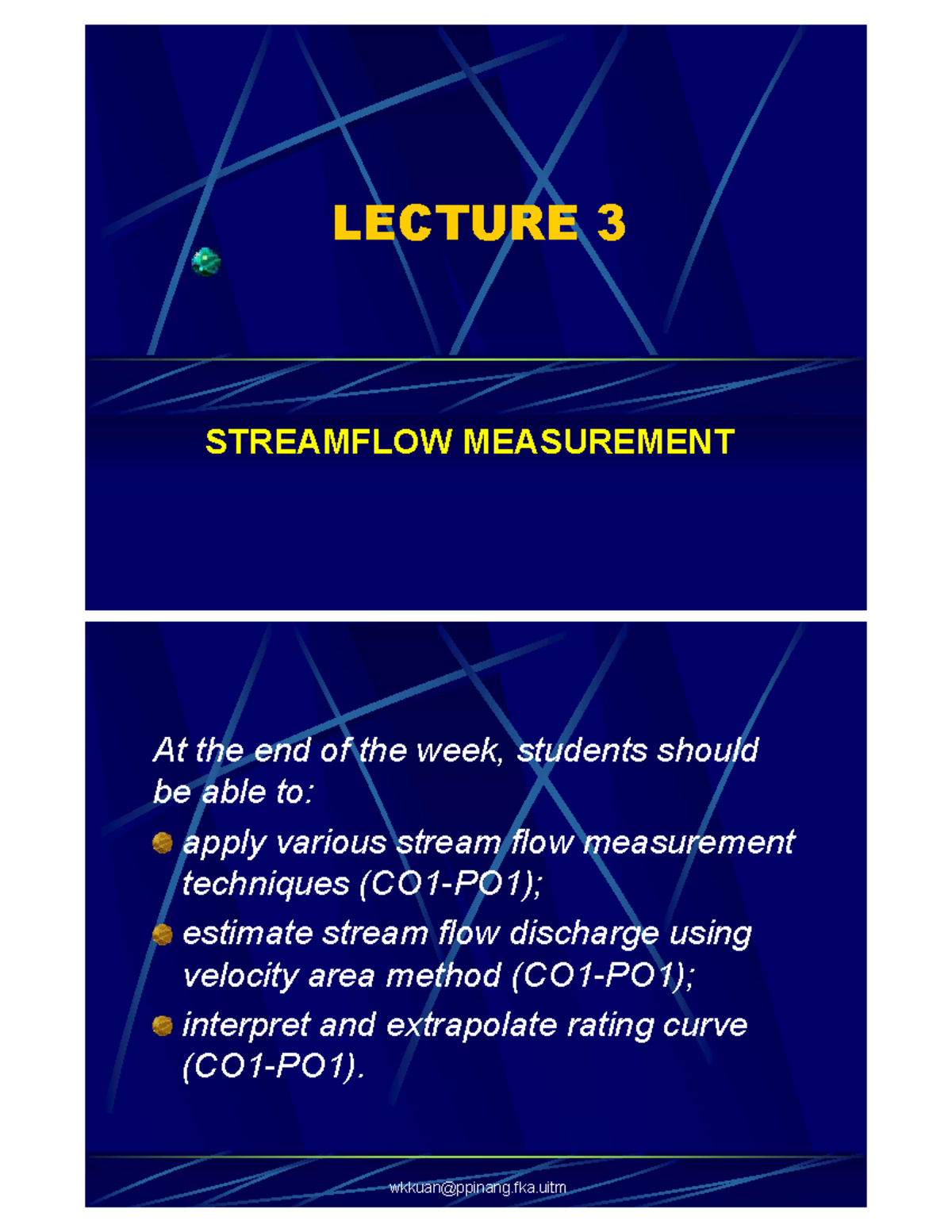 EH Chapter 3 Streamflow Measurement - Civil Engineering (infrastructure ...