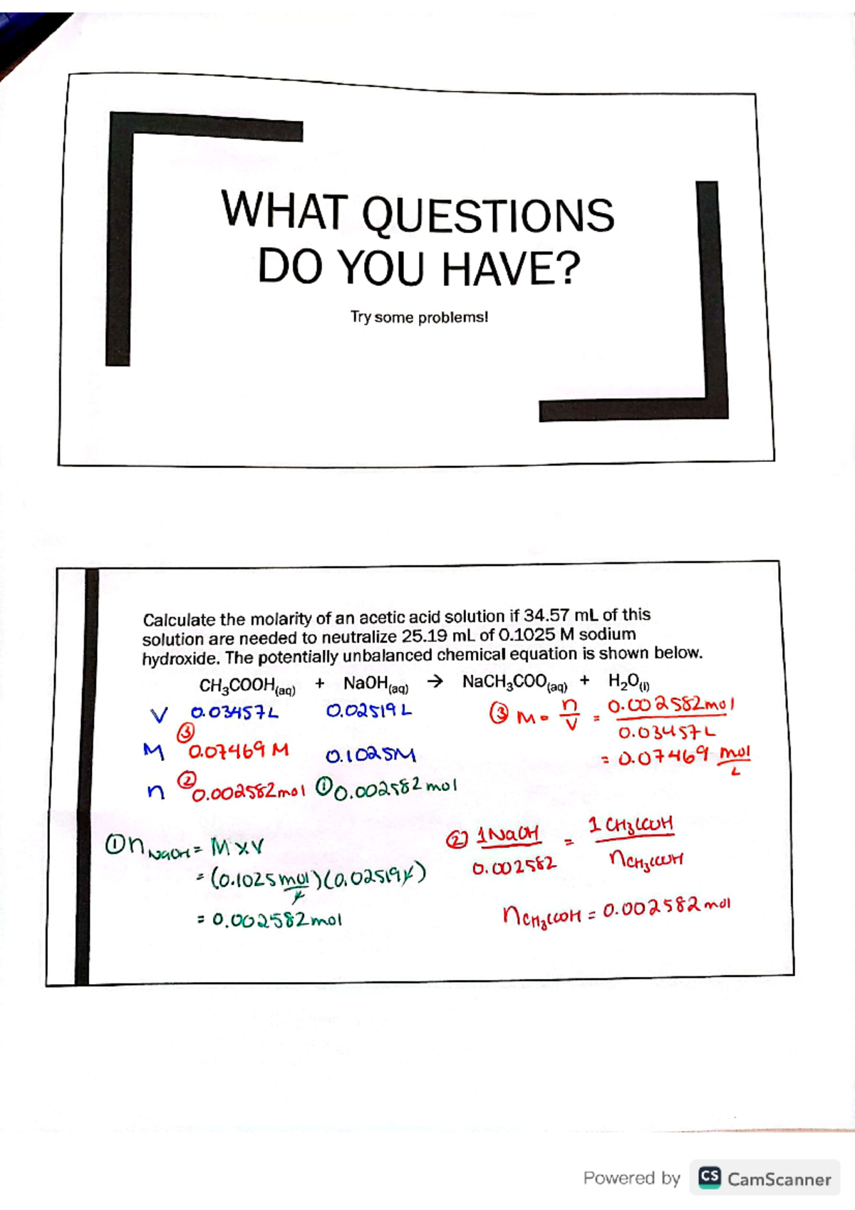 CHEM1010 Lecture 6 Solutions to Practice Problems W23 - CHEM1010U - Studocu