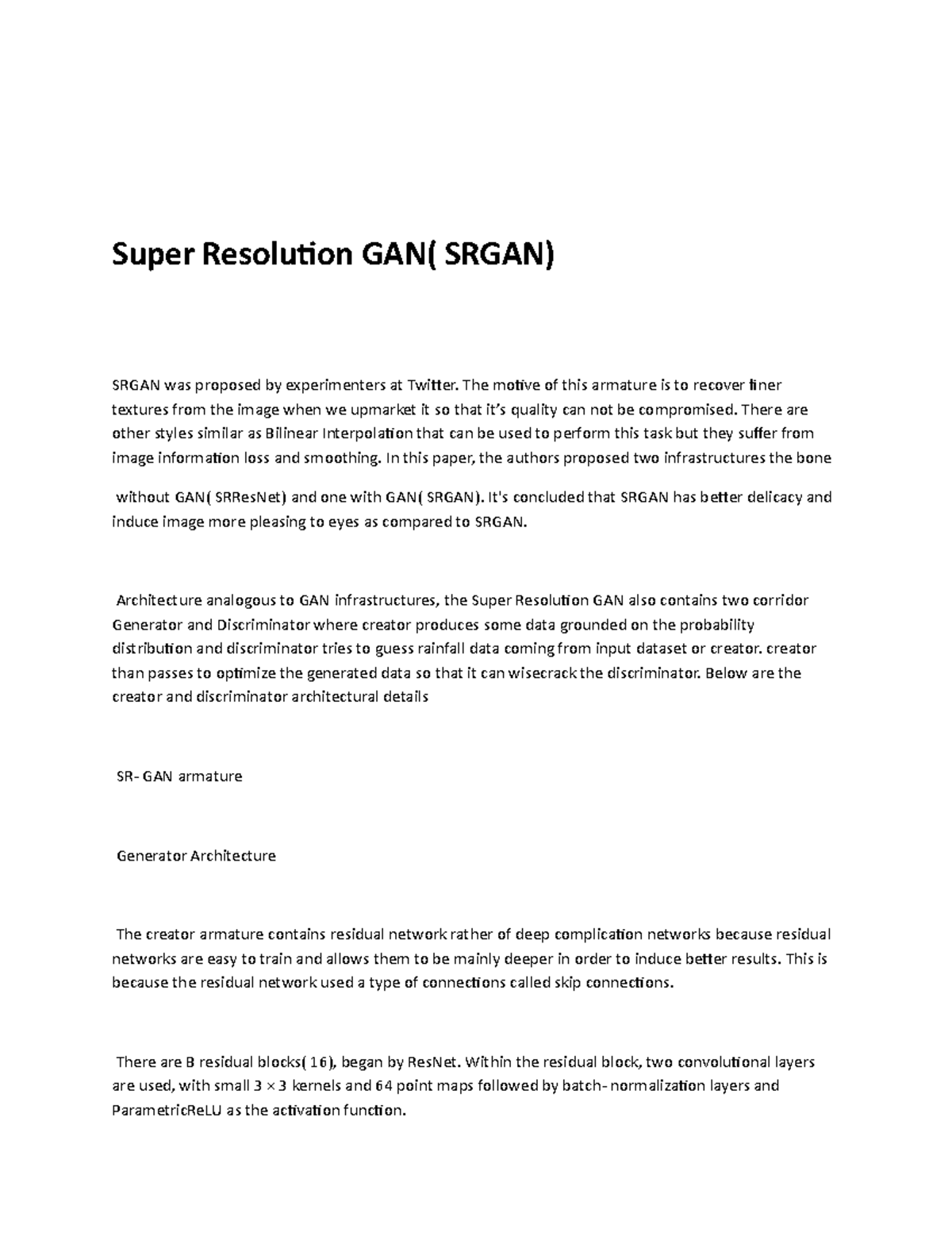 Super Resolution Gan Srgan Super Resolution Gan Srgan Srgan Was