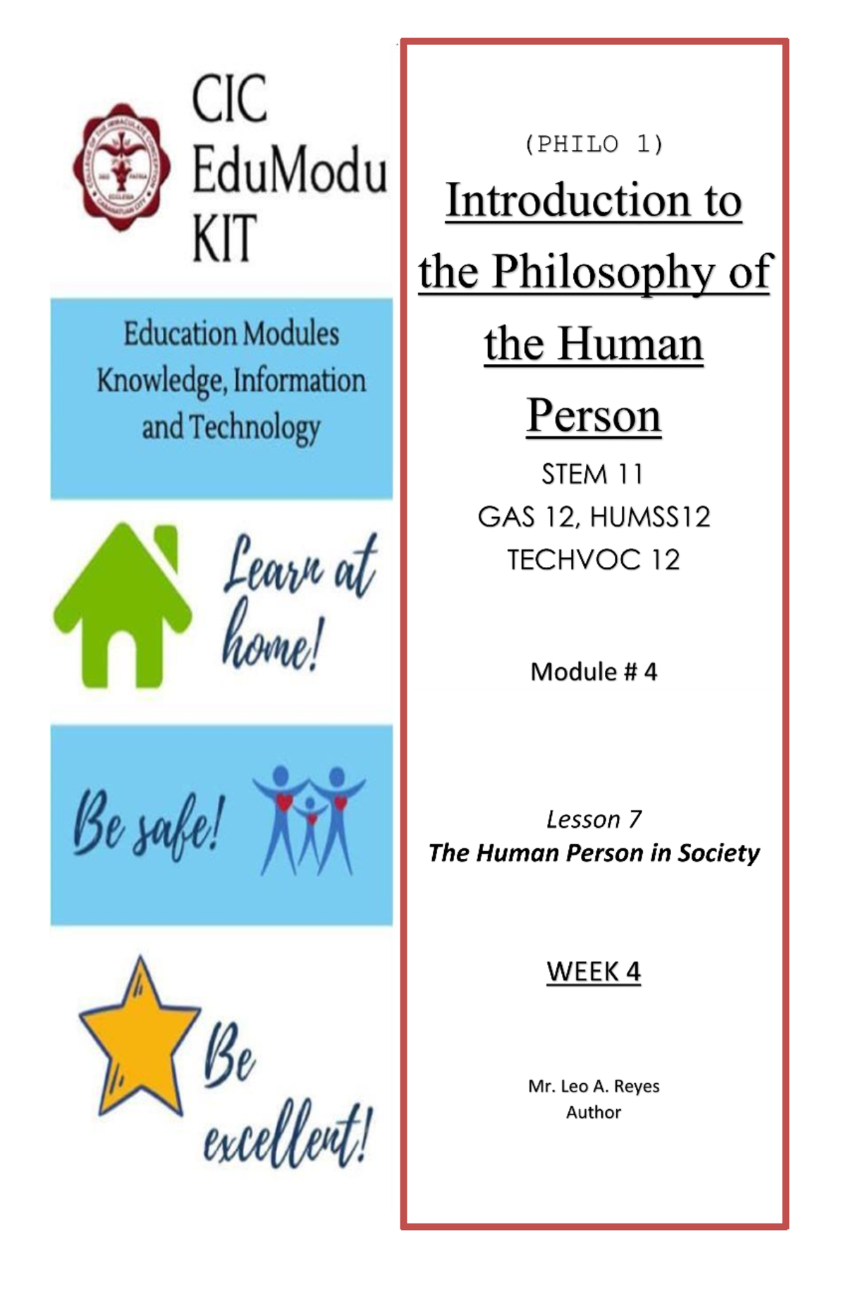 M4- Philo - Module 4 - SENIOR HIGH SCHOOL DEPARTMENT Socially ...