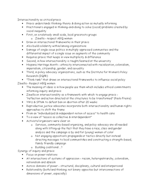 Intersectional Notes 4 - READINGS Intersectionality’s Definitional ...