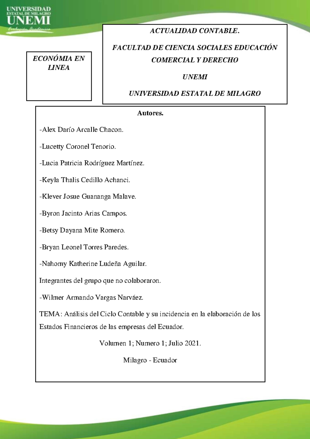 S 2.ECON C3 ALEX Dario Arcalle Chacon Online - Autores. - Alex Darío ...