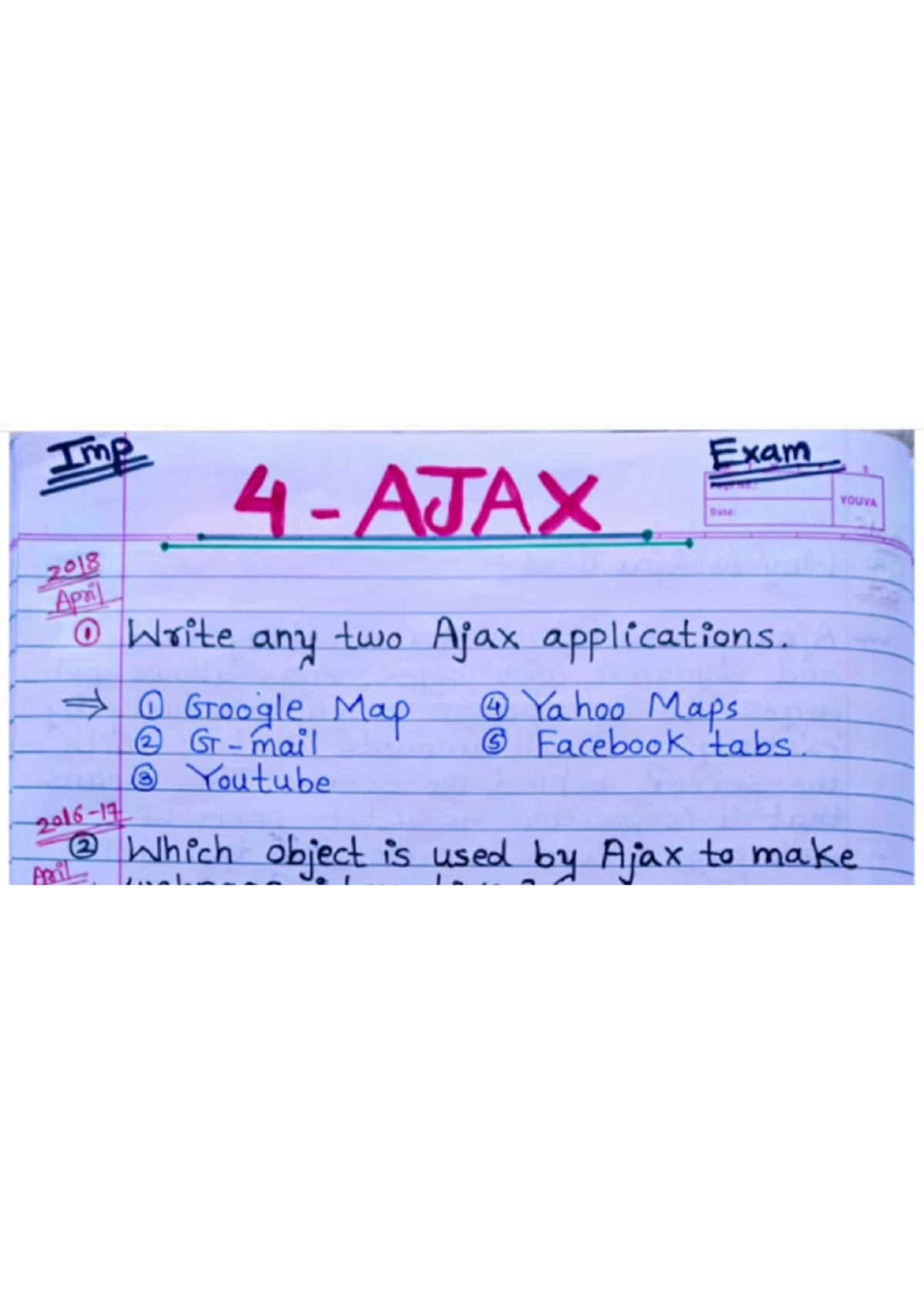 Wt-2 chp-4 imp - Wt2chp-4 imp - Wt2 - Bsc (computer science) - Studocu