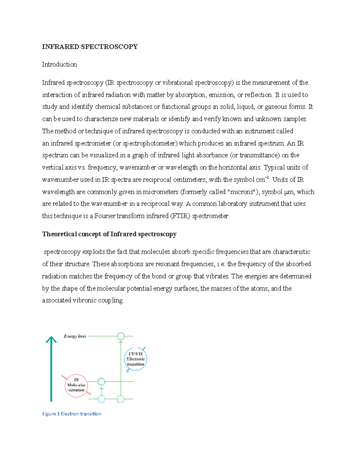 Presentation Infrared Spectroscopy - INFRARED SPECTROSCOPY Introduction ...