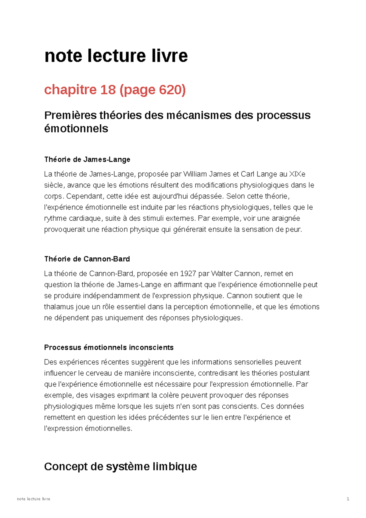 chapitre 18 19 21 PSY1049 - note lecture livre chapitre 18 (page 620 ...
