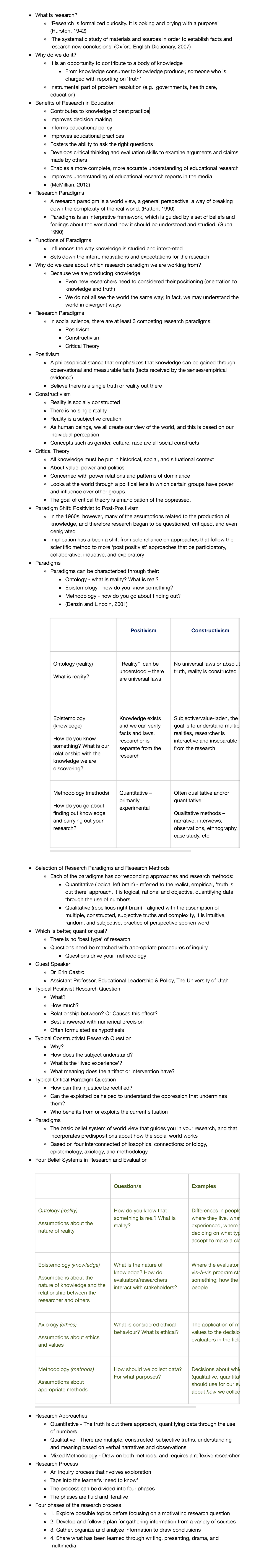 Lecture 02 - Dr. Maria Jimenez - What is research? is formalized ...