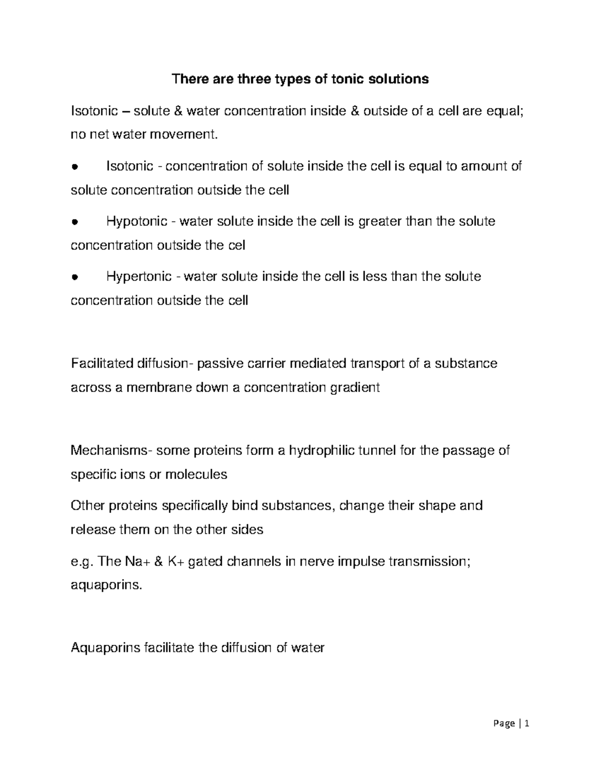 There are three types of tonic solutions - There are three types of ...